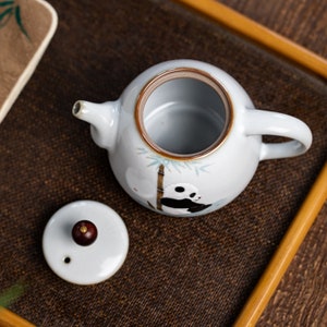 Panda Ceramic Teapotlazy Panda Chinese Tea Set for Tea Lovers - Etsy