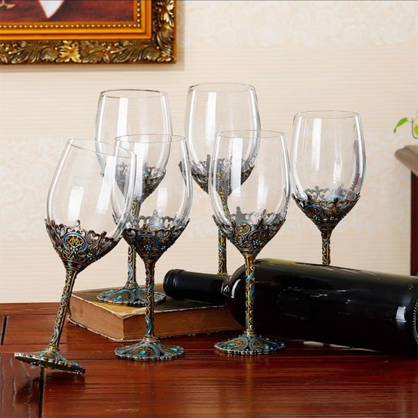 Vintage Wine Glasses - Etsy