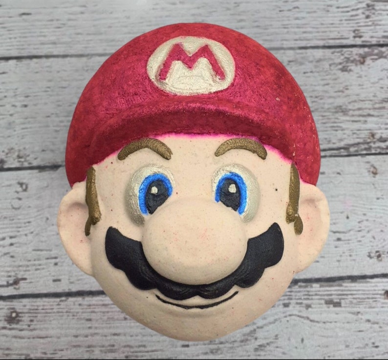 Super Mighty Plumbers Bath Bomb Retro Mario Gaming Gamer - Etsy