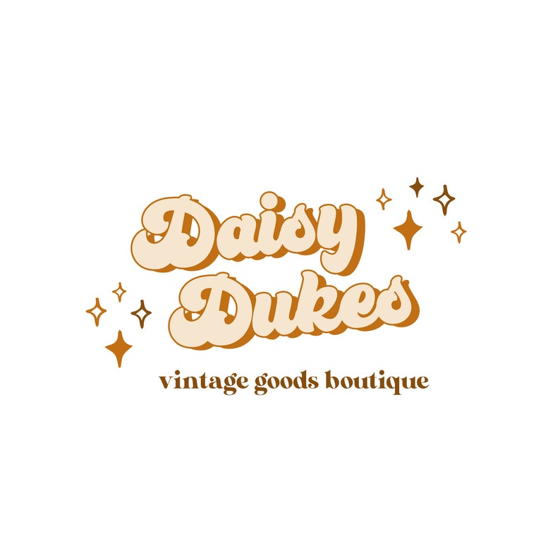 DIY Retro Script Logo Design / Instant Download / Premade | Etsy