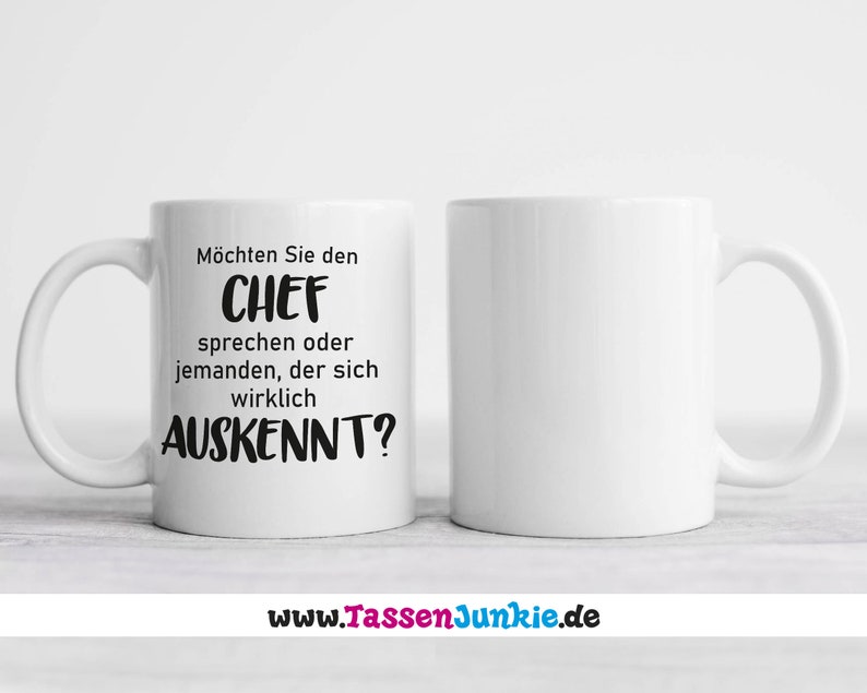 Tasse mit Spruch Wollen Sie den CHEF sprechen oder - Etsy 日本