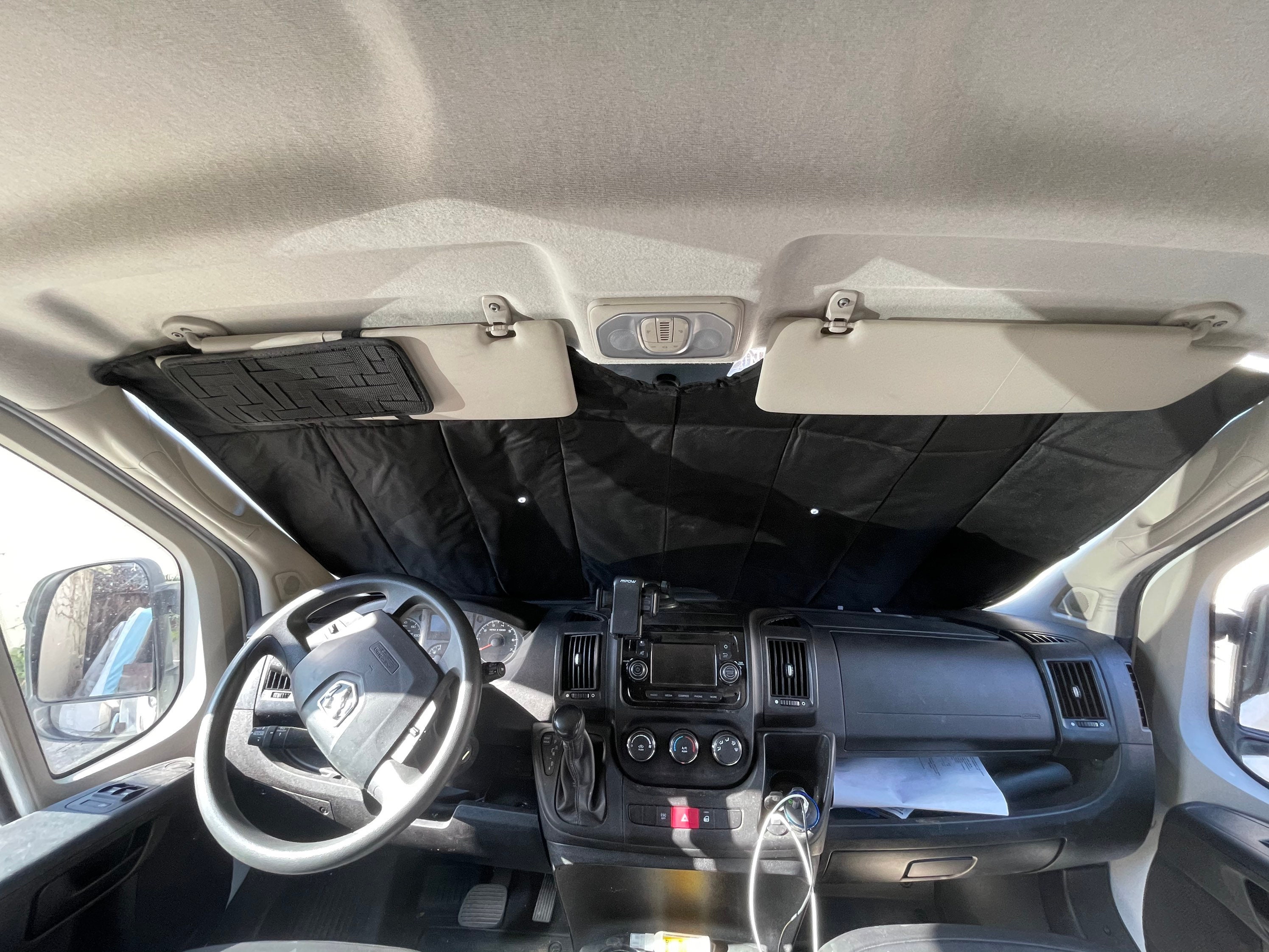 Promaster Windshield Window Cover | 1pc Set | 2014-2022 | Black - Etsy