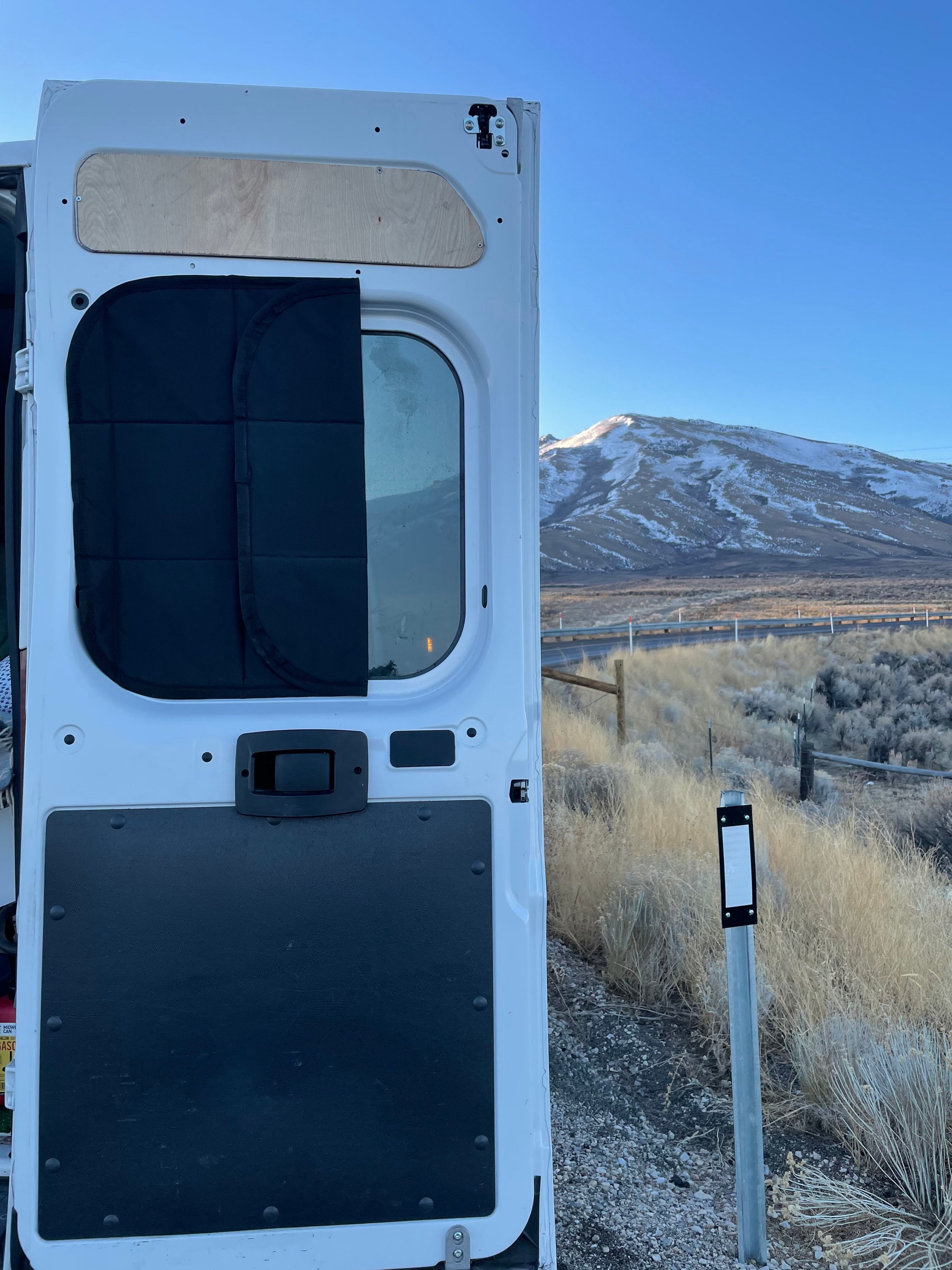 Promaster Back Doors Window Covers 2pc Set 2014-2022 Black - Etsy