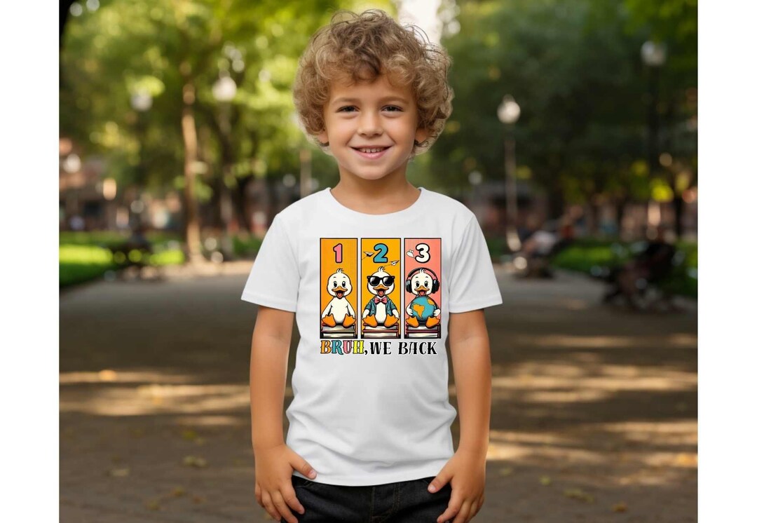 Bruh, We Back 1-2-3 Duck Clipart PNG – Back-to-school Digital Download ...