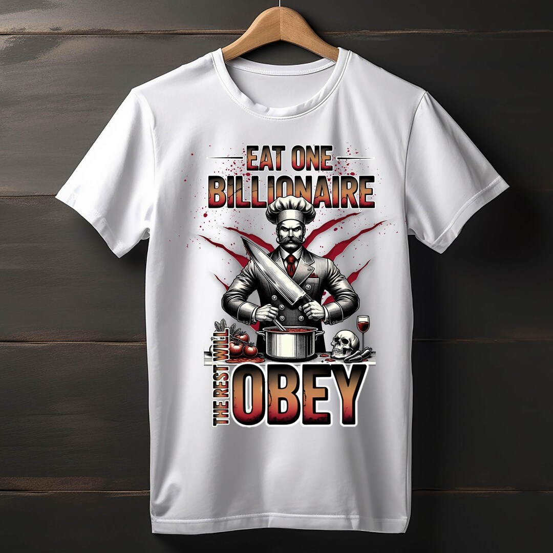 Vintage Eat the Rich Digital Download | Retro Billionaire Chef Satire ...