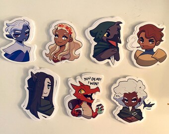 Mighty Nein Stickers - Etsy