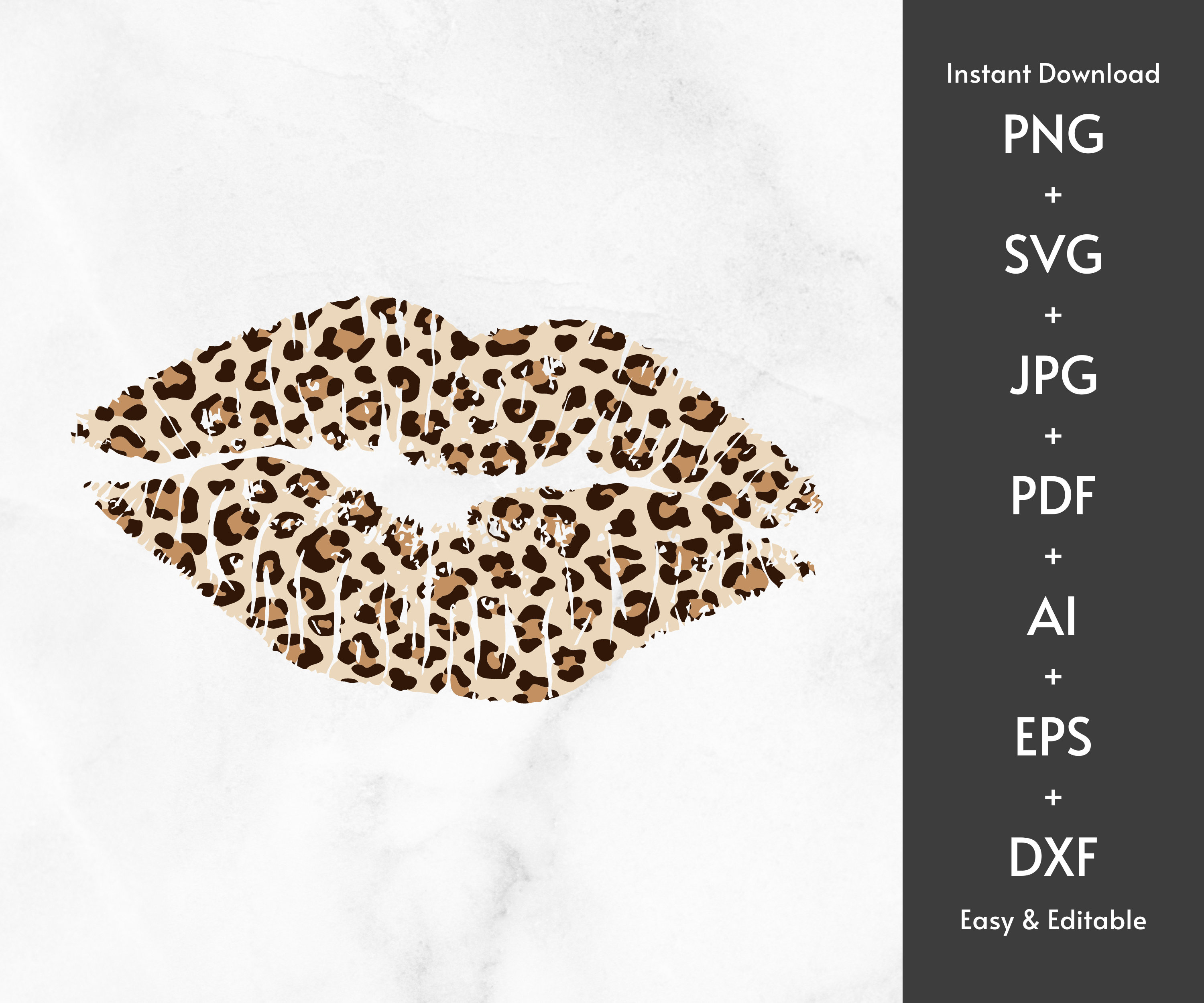 Leopard Lips SVG, Leopard Lips Png, Kiss Lips Svg, Lips Png, Valentines ...