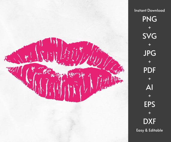 Lips SVG Pink Lips Png Kiss Svg Lips Png Valentines Day - Etsy