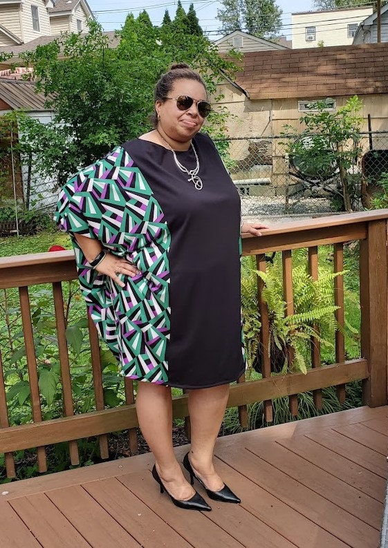 Kelly Print Color Block Slip-on Dress - Etsy
