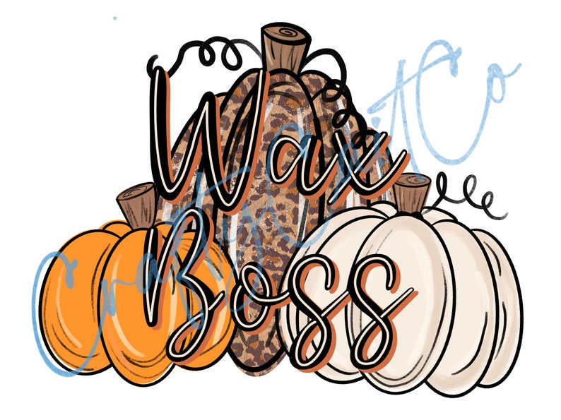 Wax Boss PNG | Pumpkin PNG | Fall PNG - Etsy