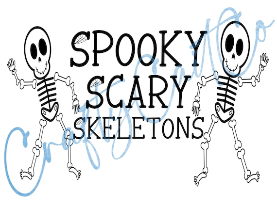 Spooky PNG / Spooky Scary Skeletons / Skeleton PNG - Etsy