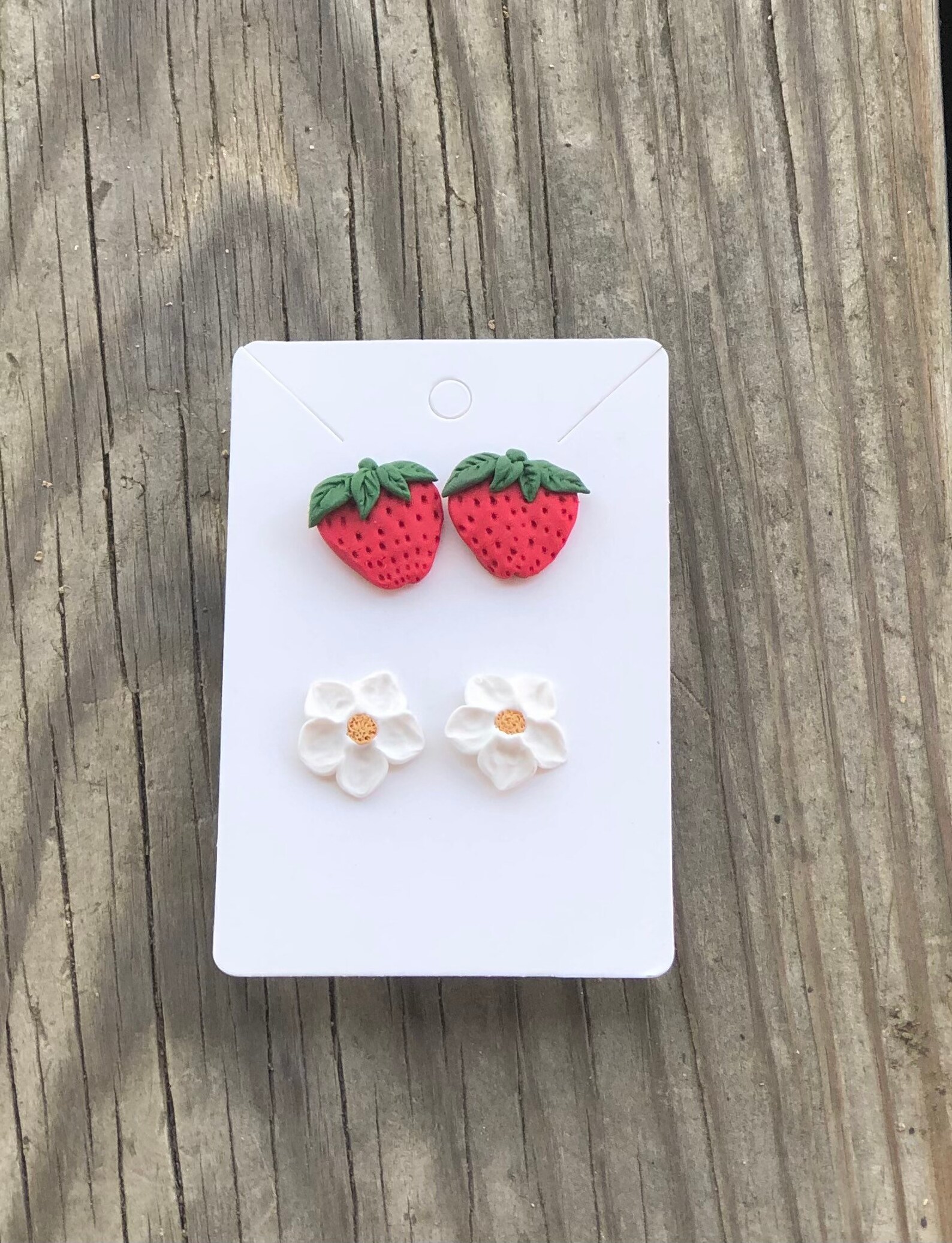 Handmade Clay Strawberry Magnolia Spring Summer Seasonal Festival ...