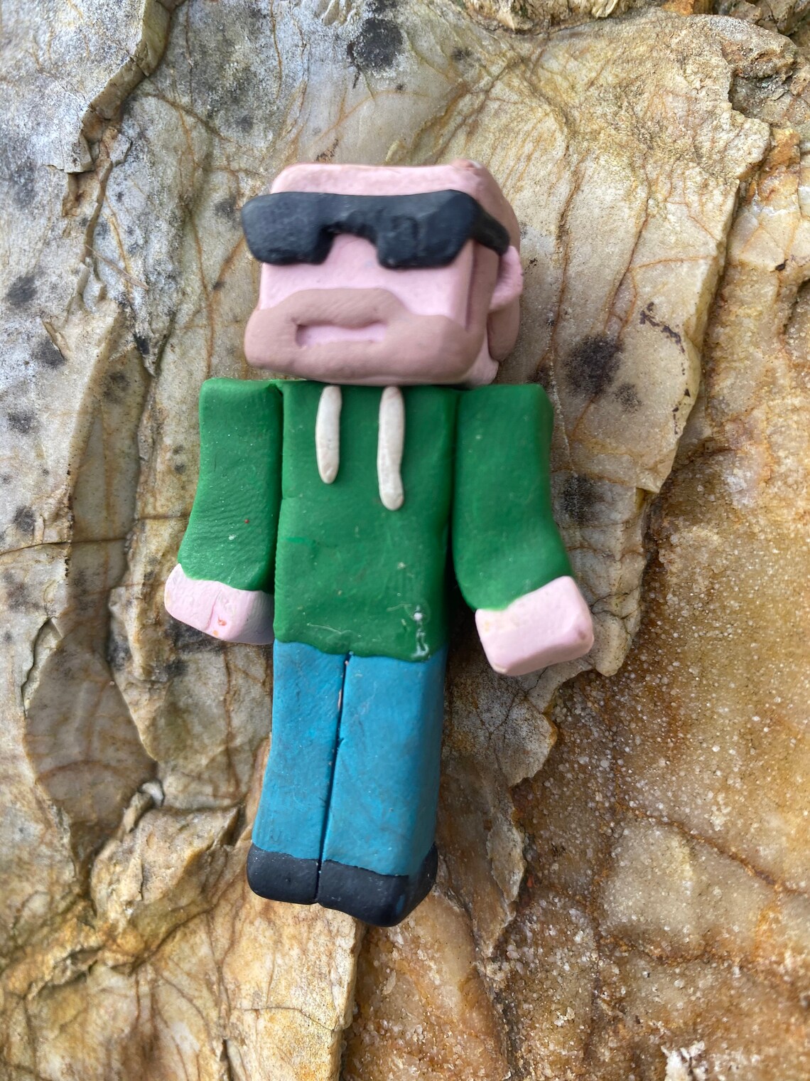 Custom Handmade Cute Fun Minecraft Polymer Clay Figurines Desk | Etsy