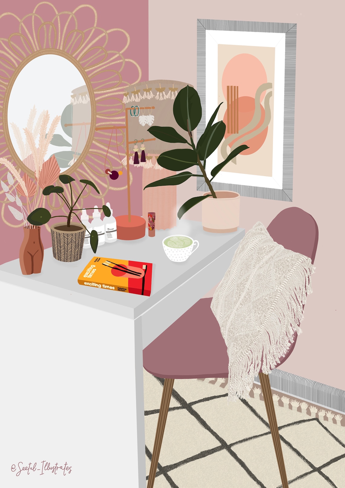 Set of 6 Postcards of Interior Prints / Interior Postcard Set / Home ...