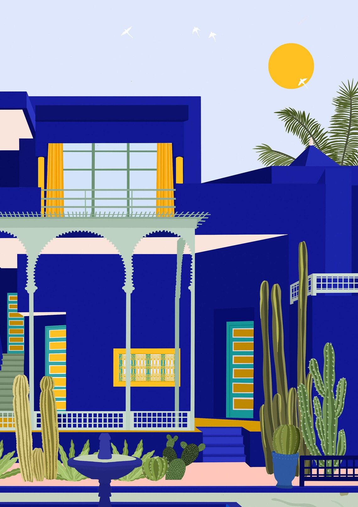 Marrakech / Marrakesh / Morocco Illustration | Etsy