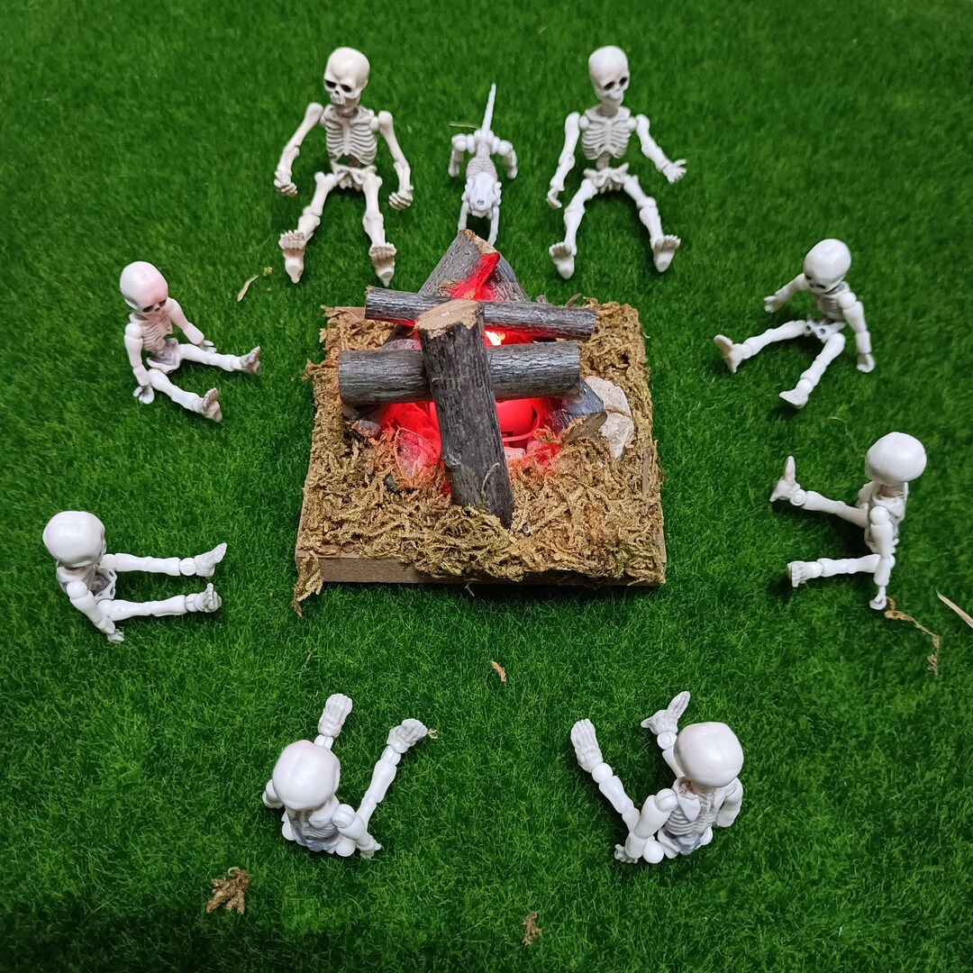 1:12 Dollhouse Miniature Mini Simulation Wooden Bonfire/hanging Furnace ...