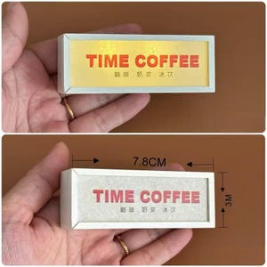 1:6 Scale Dollhouse Miniature Mini Simulation Signboard Light Box/shop ...