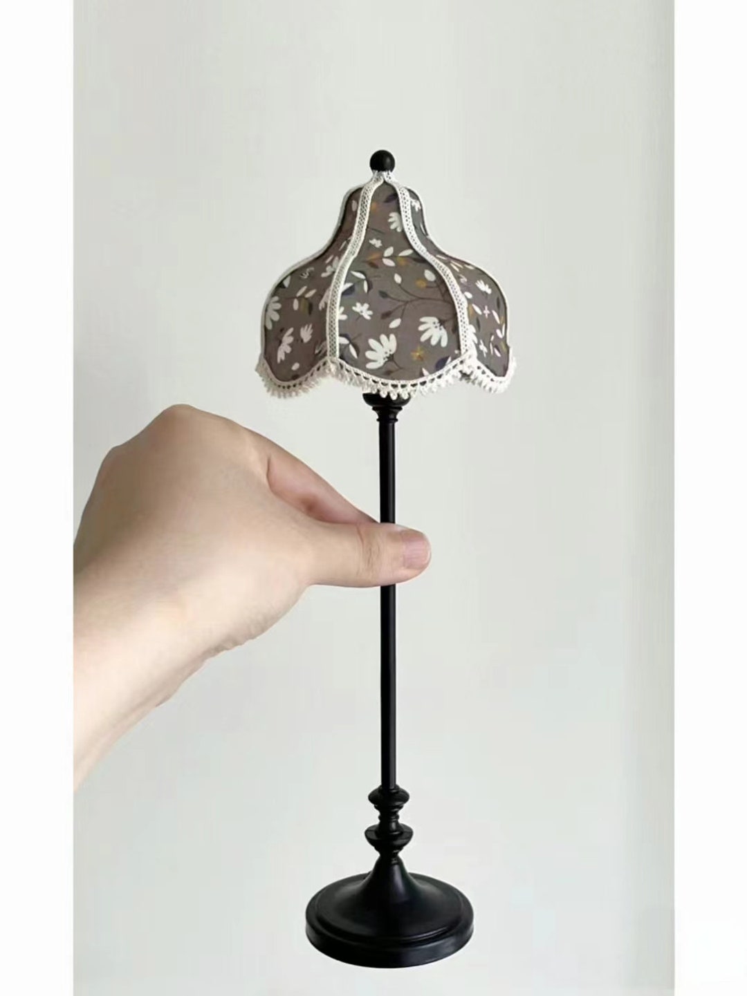 1:6 Dollhouse Miniature Mini Simulation Vintage Floor Lamp/desk Lamp ...