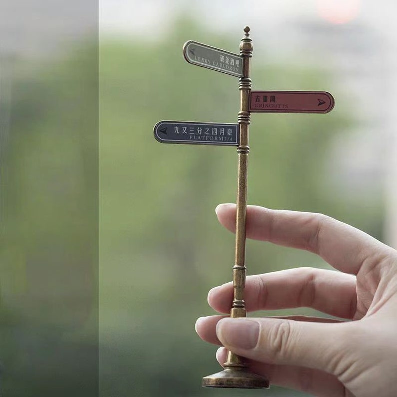 Dollhouse Miniature Street Sign: Vintage Metal Road Sign Model - Etsy