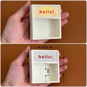 1:6 Scale Dollhouse Miniature Mini Simulation Signboard Light Box/shop ...