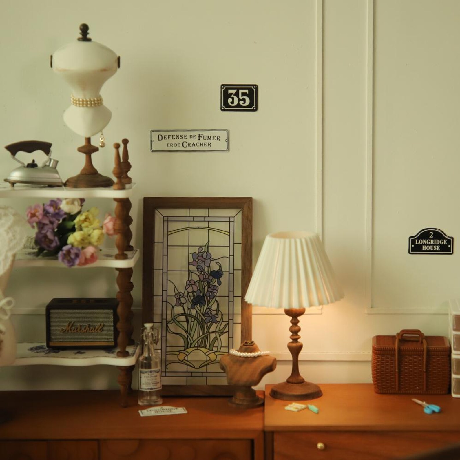 Miniature Dollhouse Number Plates, 1:6 Scale, Set of 4 - Etsy