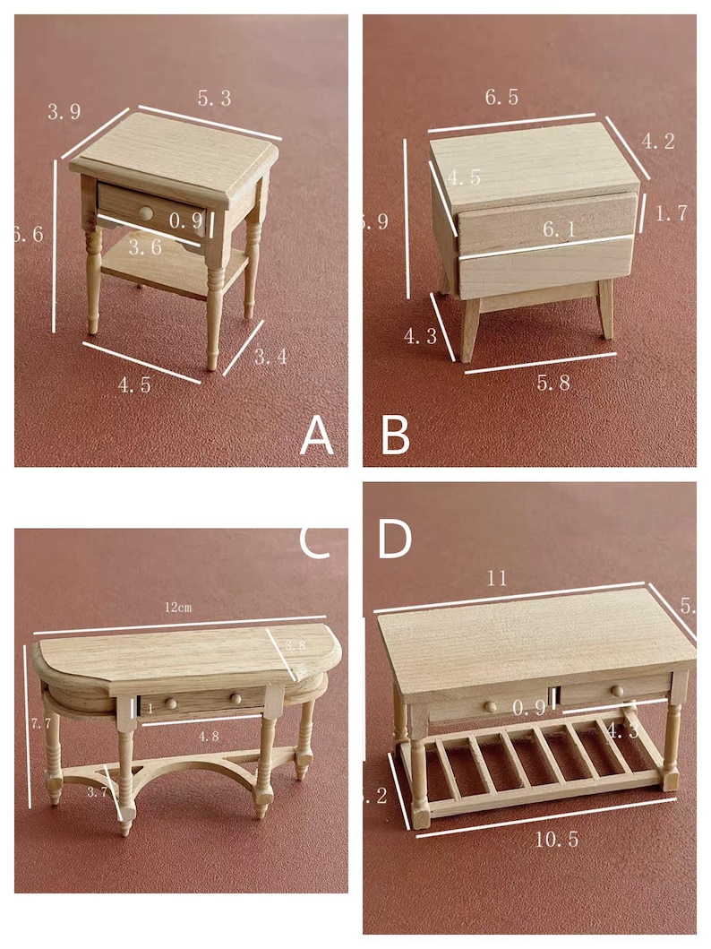 Dollhouse Miniature Flower Stand: Sink & Drawer Cabinet Model - Etsy