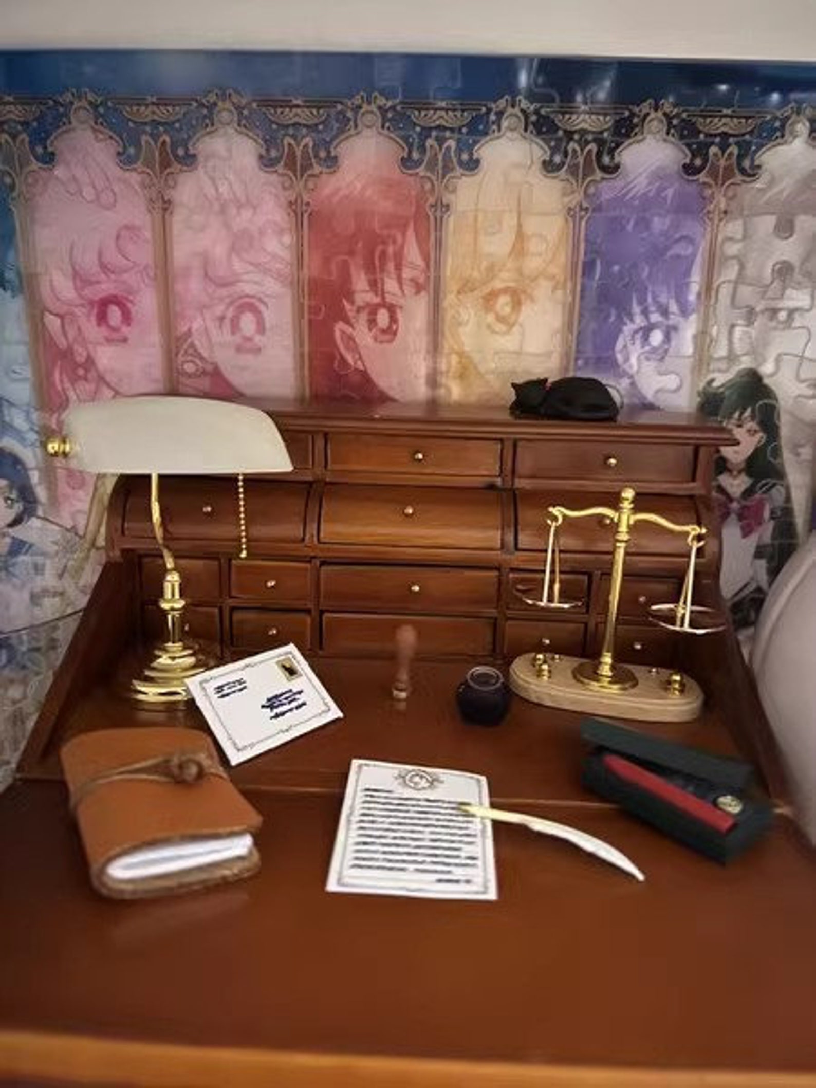 Dollhouse Miniature: Scientist Laboratory Workbench, Microscope, Test ...