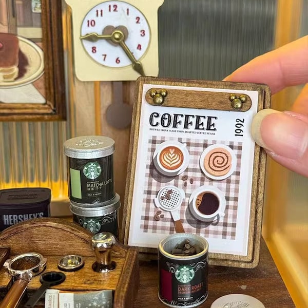 Miniature Coffee Menu - Etsy