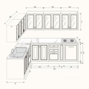 1:6 Dollhouse Miniature Mini Simulation Kitchen Cupboard/wall Cabinet ...