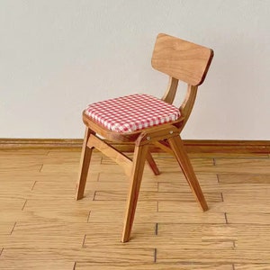 1:6 Dollhouse Miniature Mini Simulation Retro Folding Square Table ...