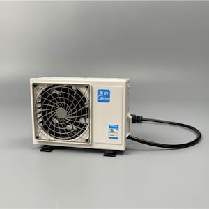 1:12 Dollhouse Miniature Mini Simulation Rotatable Air Conditioner ...