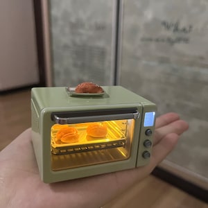 1:6 Dollhouse Miniature Mini Simulation Electric Oven Model ...