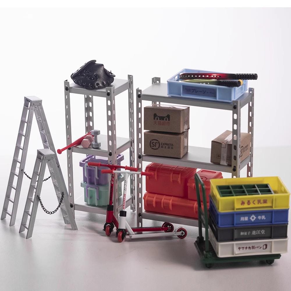 Dollhouse Miniature Alloy Shelves, 1:6 Scale Display - Etsy