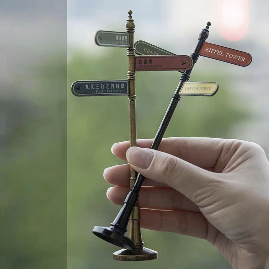 1:6 Dollhouse Miniature Mini Simulation Metal Vintage Street Signs/road ...