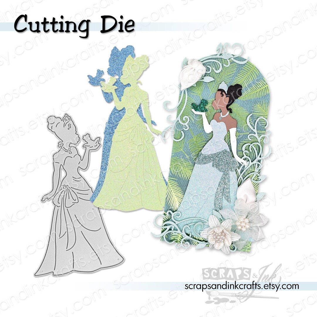 FANCY PRINCESS TIANA *exclusive! Metal Cutting Die for Papercrafts ...