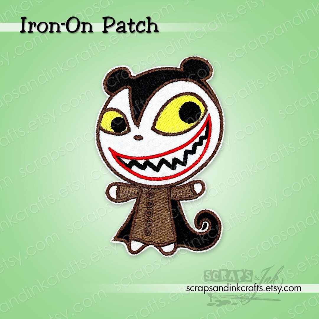 VAMPIRE TEDDY NIGHTMARE Before Christmas Embroidered Iron-on Patch for ...