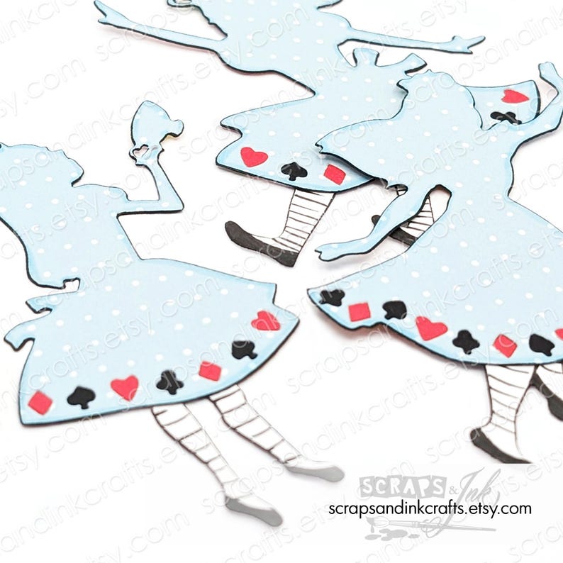 ALICE TRIO Alice in Wonderland Set of 3 Metal Cutting Dies for ...