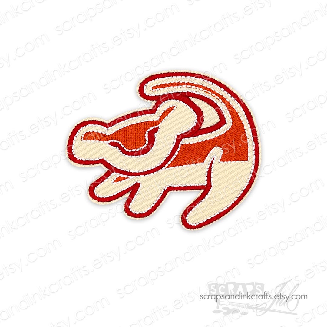 SIMBA CUB SYMBOL Embroidered Iron-on Patch for Crafts, Hats, Gifts ...