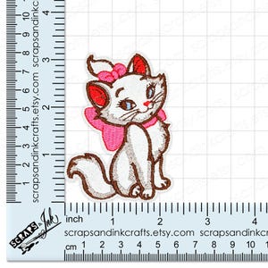 SITTING PRETTY MARIE (aristocats) Embroidered Iron-on Patch for Crafts ...