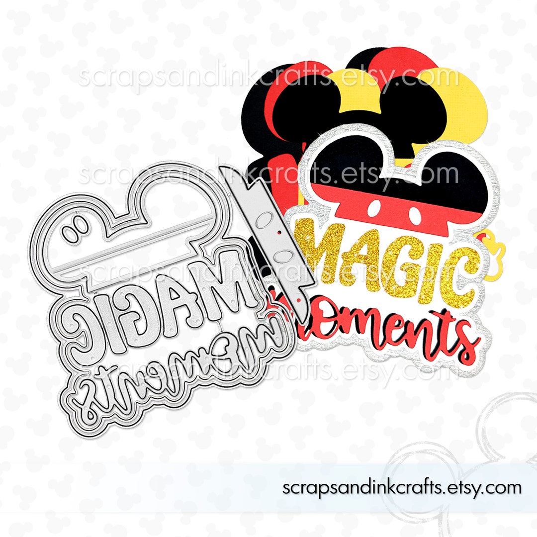 MAGIC MOMENTS Set of 7 Metal Cutting Dies for Disney-themed Paper ...