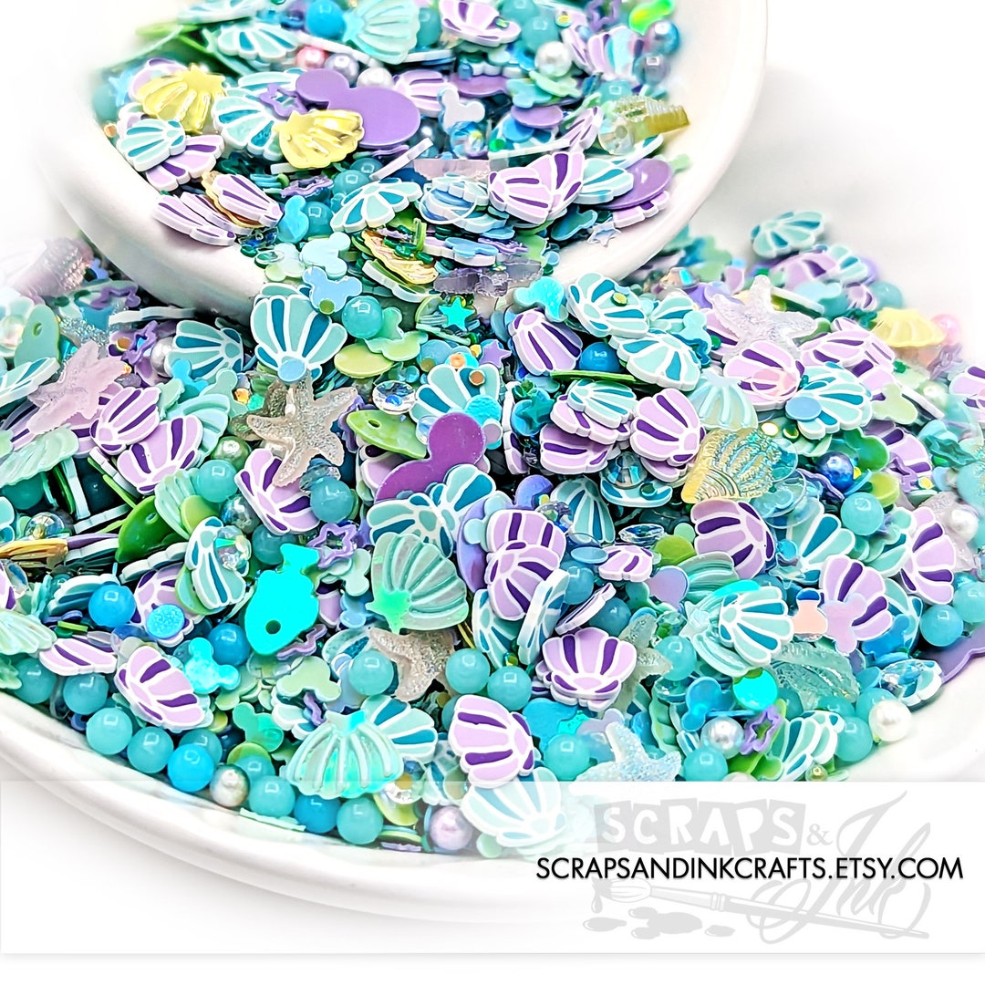 MERMAID LAGOON 1- Pixie Dust Filler for Shaker Cards, Resin, Jewelry ...