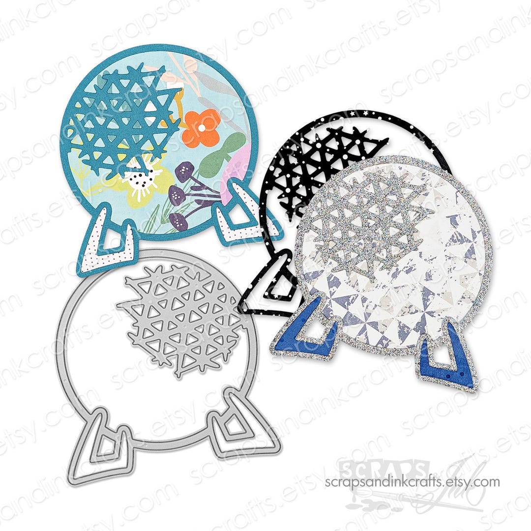 SPACESHIP EARTH Metal Cutting Die for Papercrafts, Scrapbooks, Cards ...