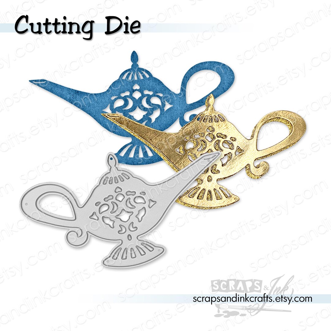 GENIE LAMP *exclusive! Metal Cutting Die for Papercrafts, Tags ...