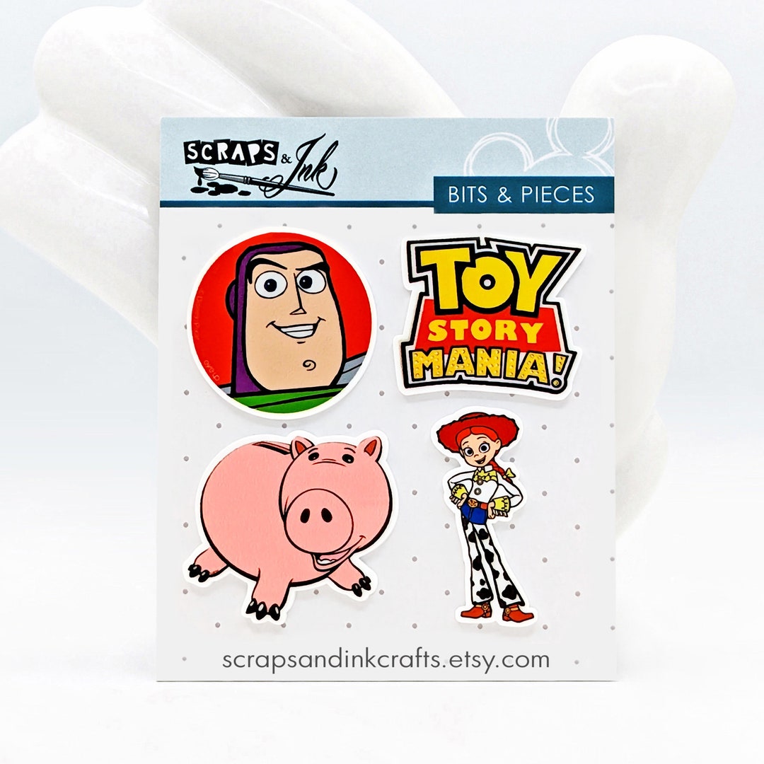TOY STORY #2 Set of 4 Acrylic Embellishments for Disney-themed Crafts ...
