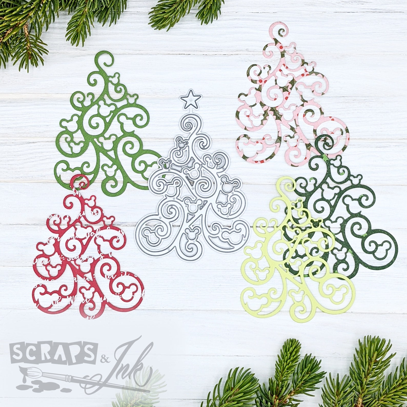 SWIRLY TREE Metal Cutting Die for Disney-themed Papercrafts - Etsy