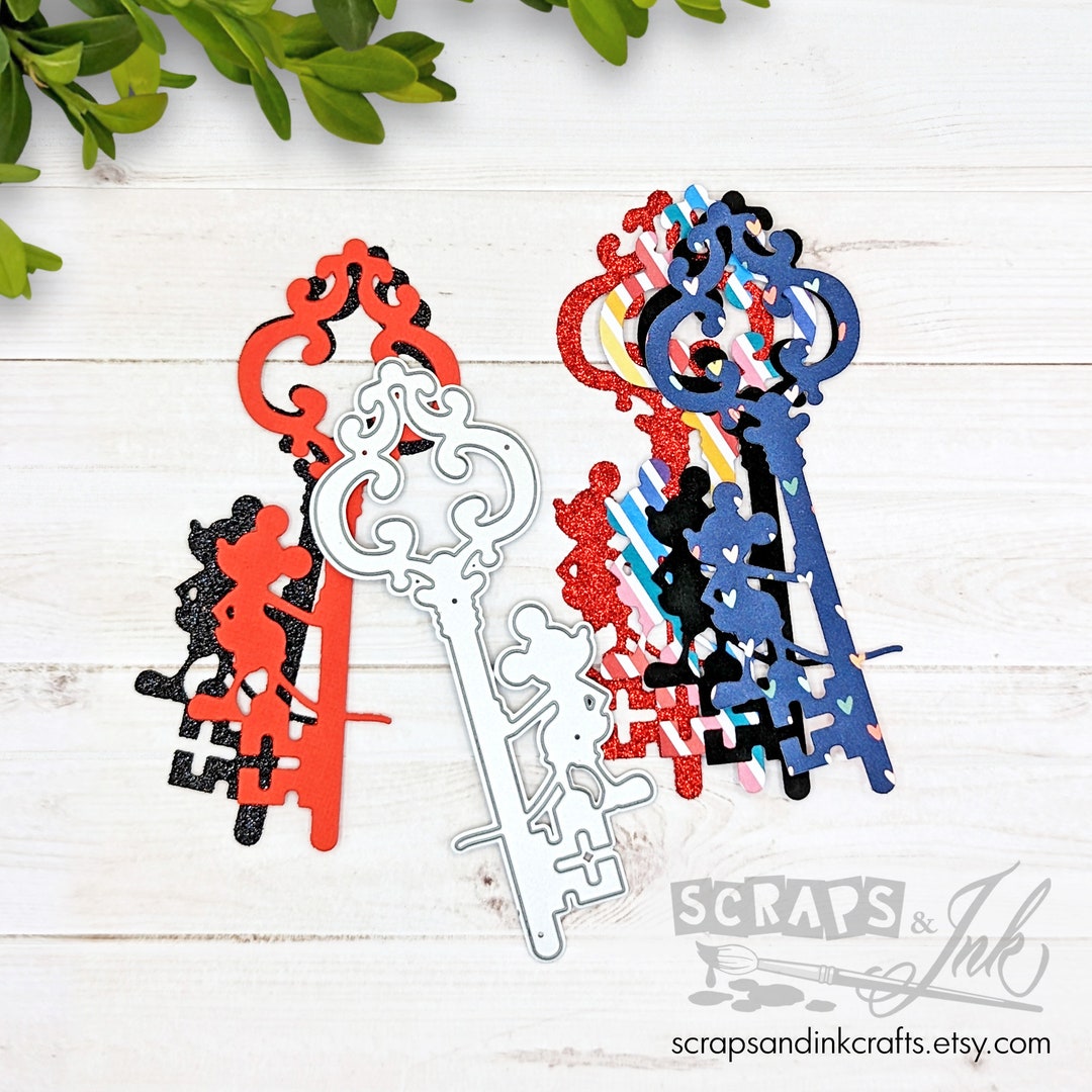 MICKEY KEY Metal Cutting Dies for Disney-themed Papercrafts, Cards ...