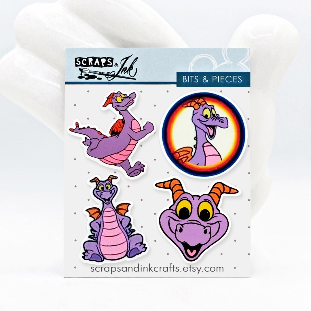 FIGMENT #1 Set of 4 Acrylic Embellishments for Disney-themed Crafts ...