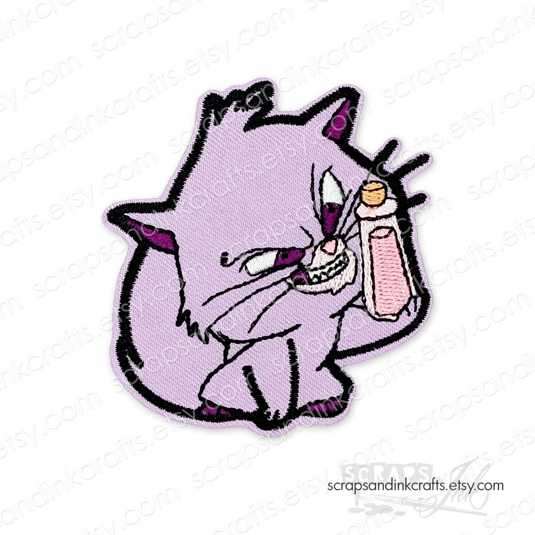 YZMA CAT W/poison (emperor's New Groove) Embroidered Iron-on Patch for ...