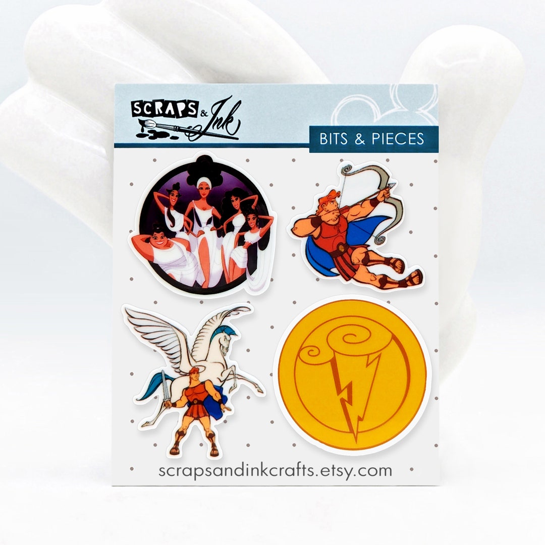 HERCULES #2 Set of 4 Acrylic (planar Resin) Embellishments for Disney ...