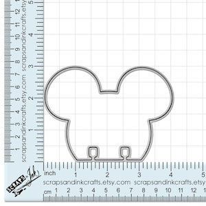 MOUSE MEMO DEX Metal Cutting Die for Papercrafts, Scrapbooks, Cards ...